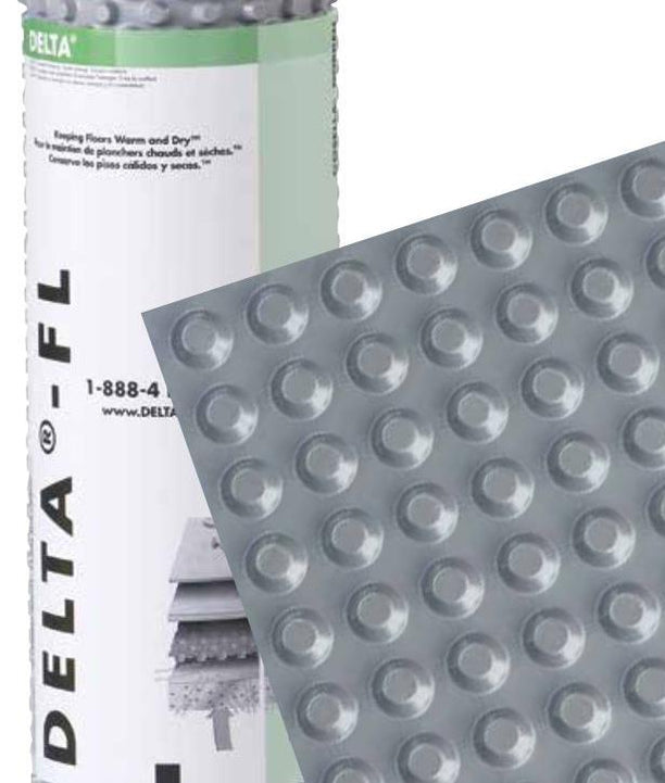 Delta FL – Dimpled Membrane for Slab-On-Grade Floors – 3’6” x 30 ...