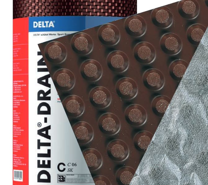 Delta Drain Drainage Composite - 6' x 65'7" — Overlake Supply